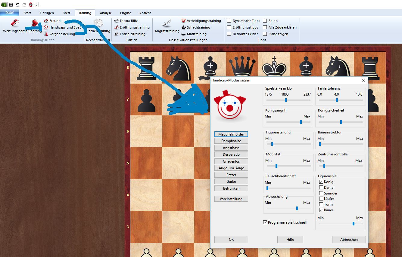 Fritz 16 Spielmodus? - Schach: Schachfeld.de
